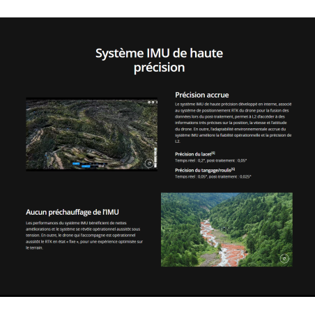 DJI Zenmuse L2 LiDAR et caméra CMOS RVB